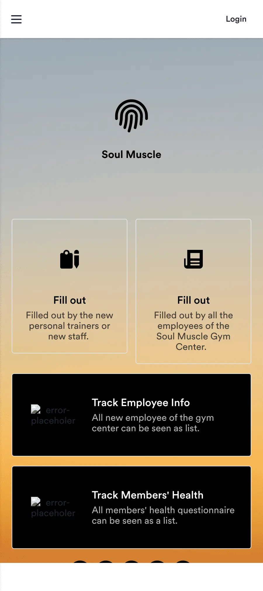 Gym Management App Template | Jotform