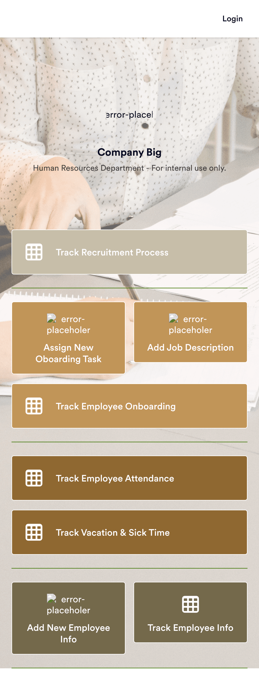 HR Management App Template | Jotform