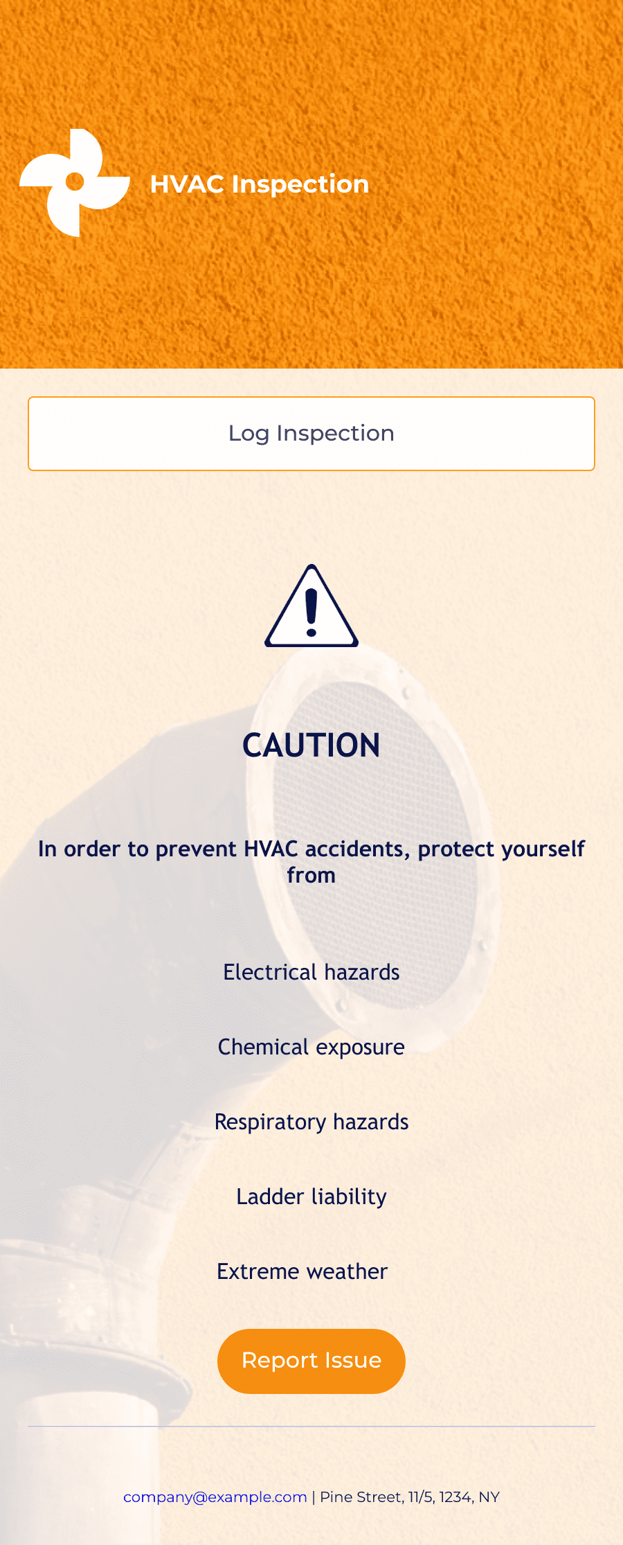 HVAC Inspection Checklist App Template | Jotform No Code App Builder