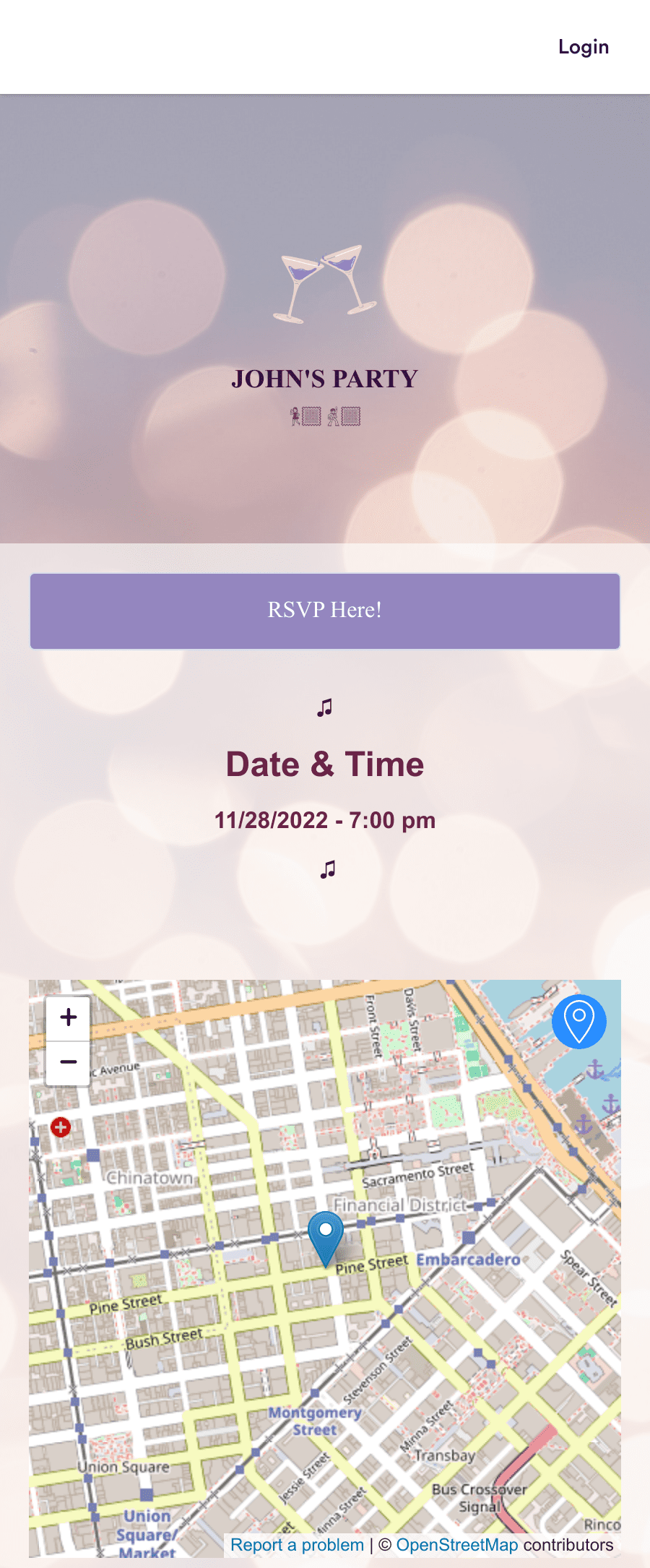 Invitation App Template | Jotform