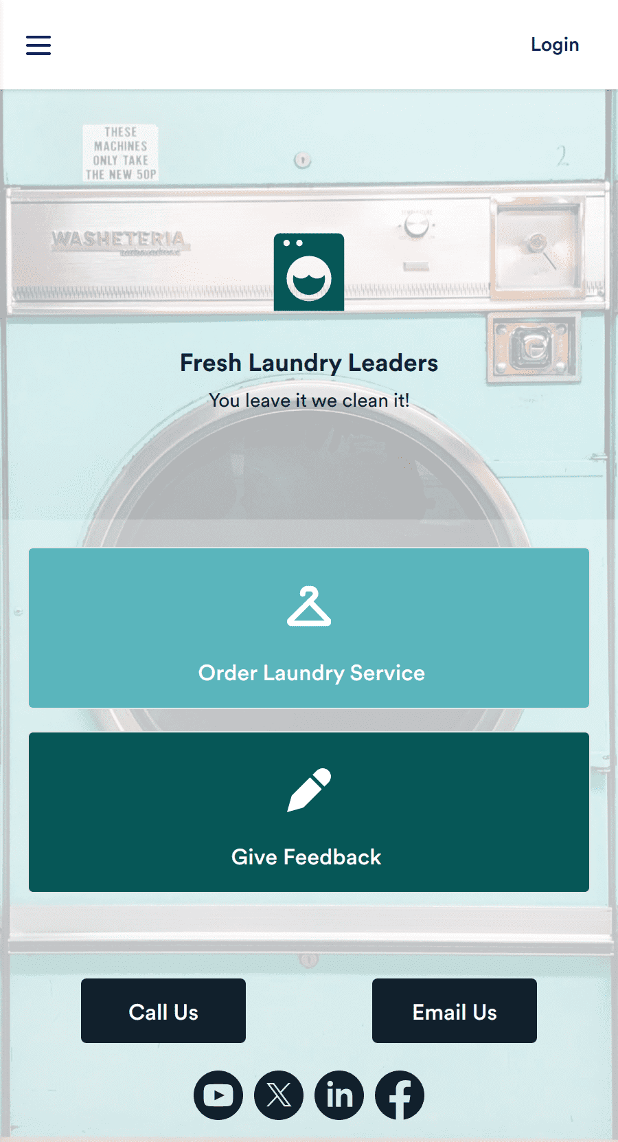 Laundry Service App Template | Jotform