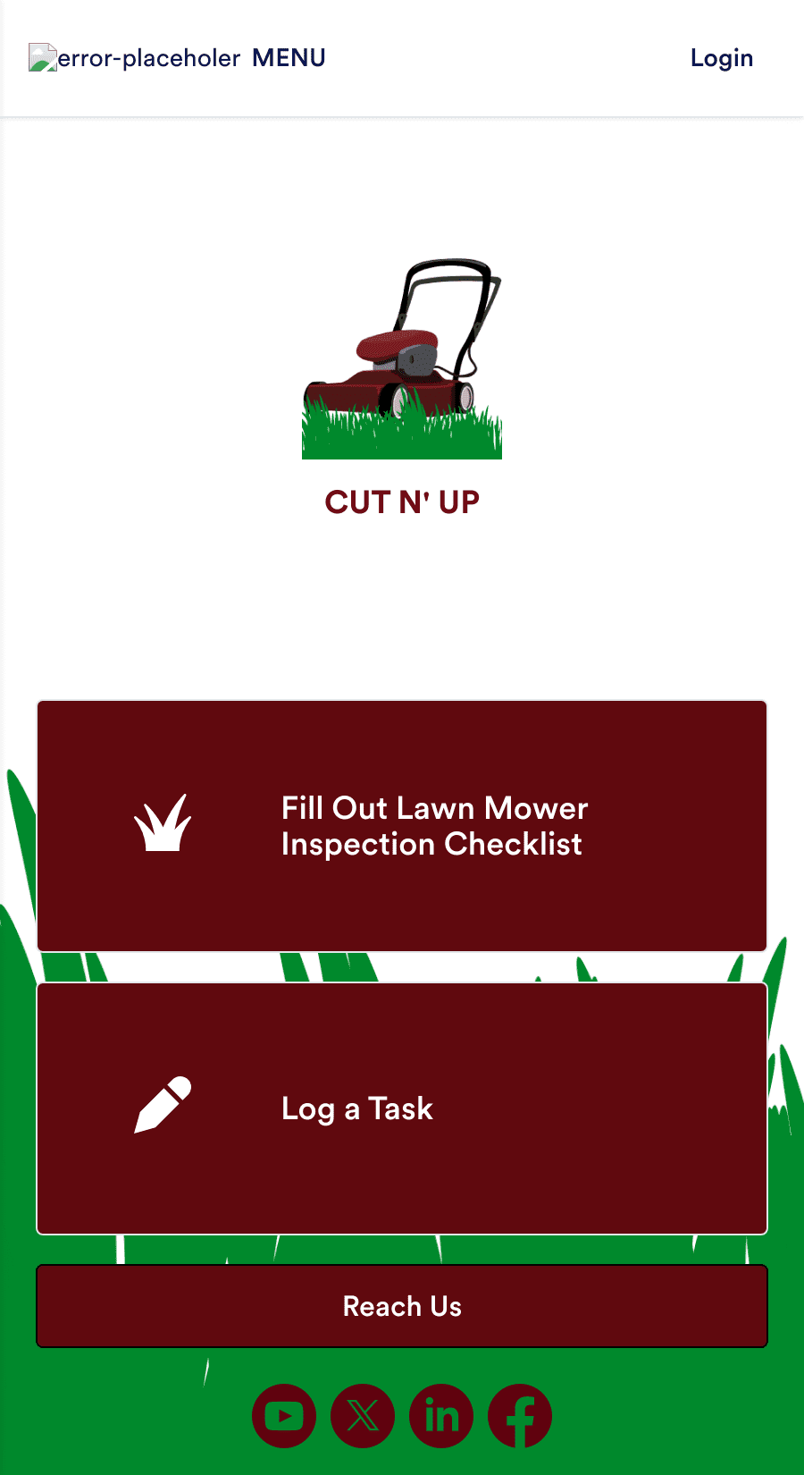 Lawn Mower Inspection App Template | Jotform