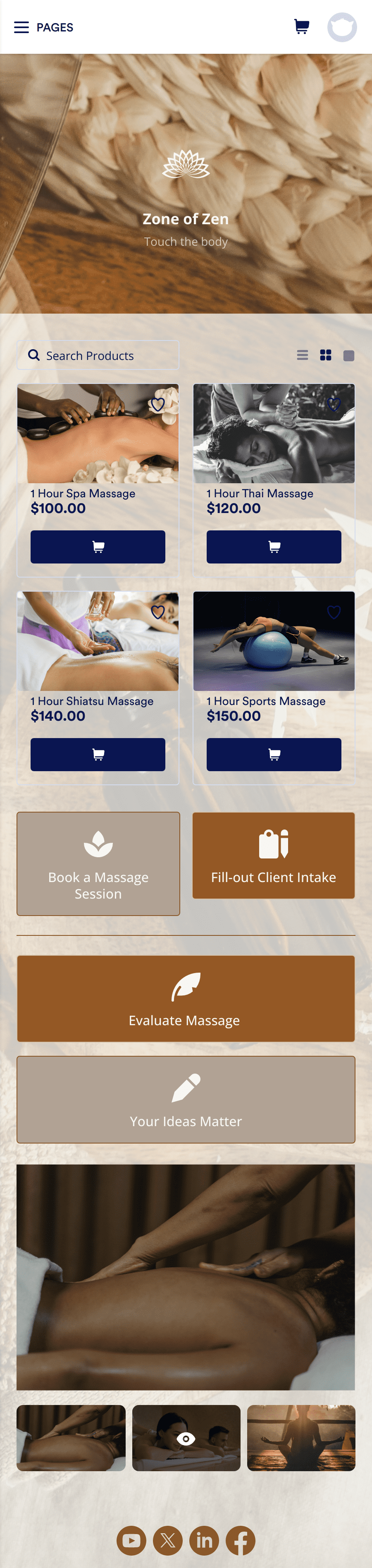 Massage Booking App Template | Jotform