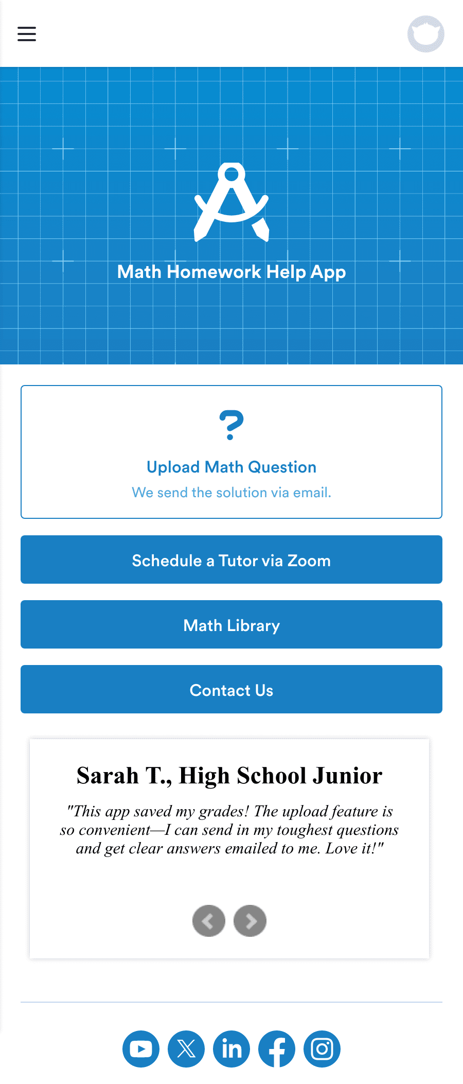 Math Homework Help Software Template | Jotform