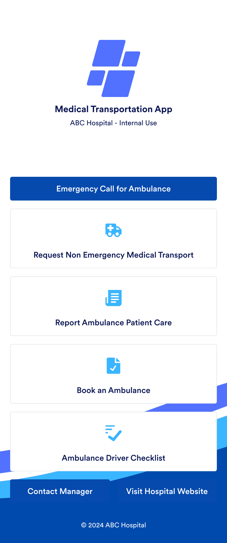 Medical Transportation App Template | Jotform