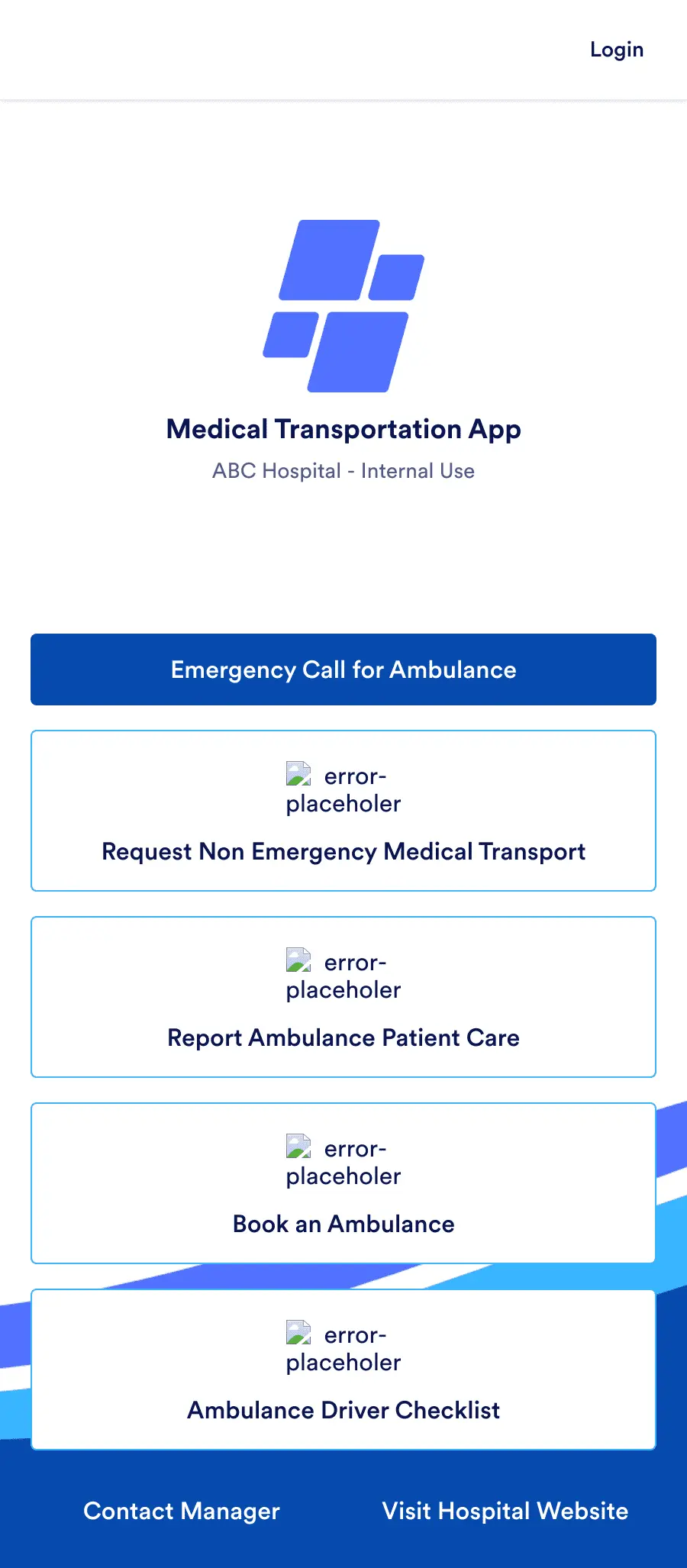 Medical Transportation App Template | Jotform