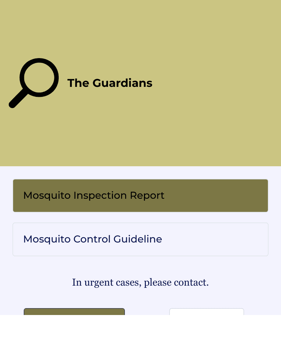 Mosquito Inspection App Template | Jotform