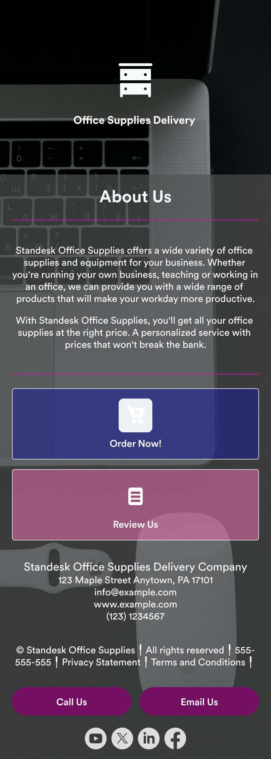 Office Supplies Delivery App Template | Jotform