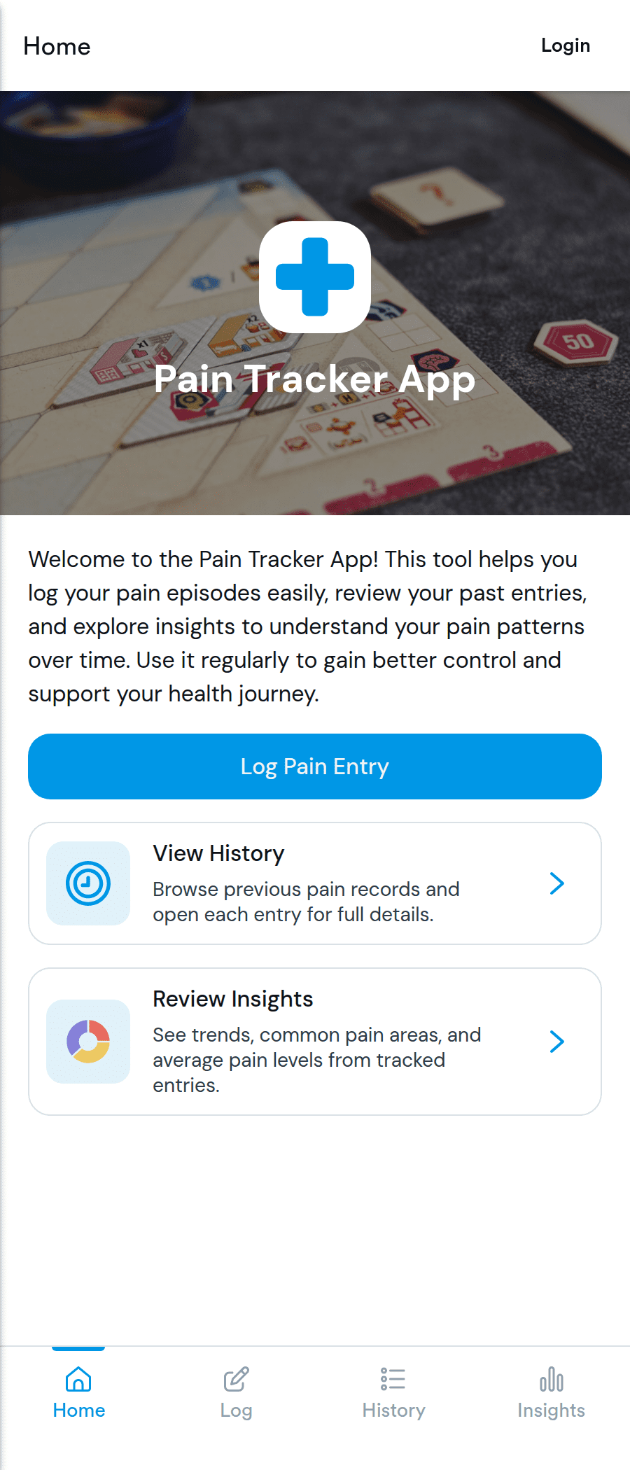 Pain Tracker App Template | Jotform