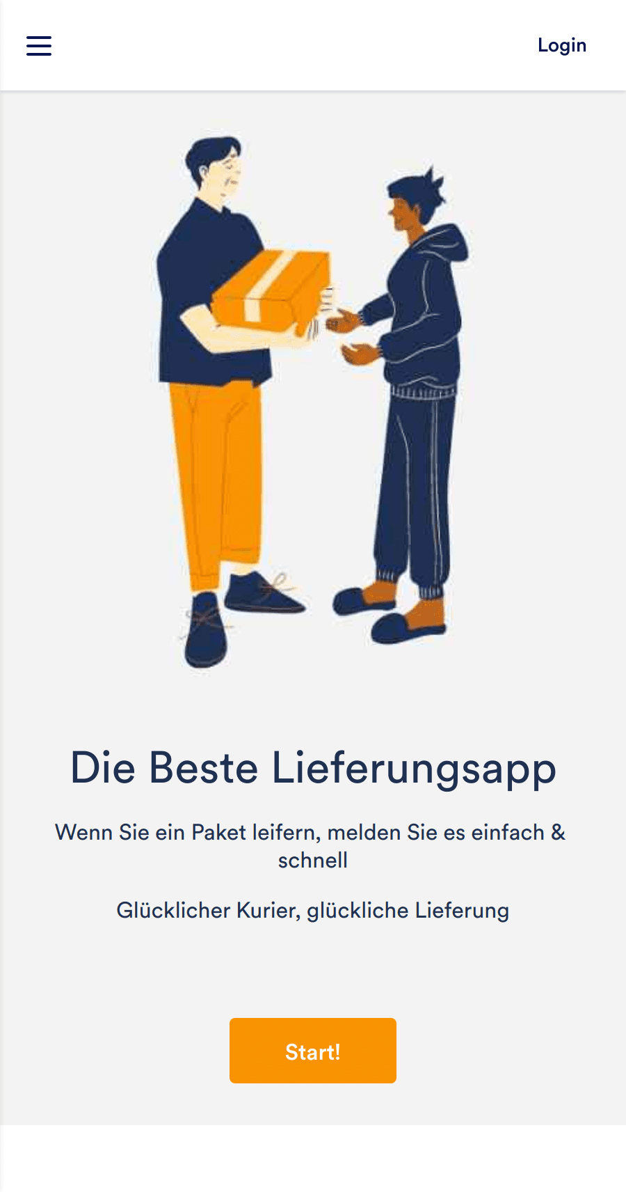 Paket Lieferung App | Jotform