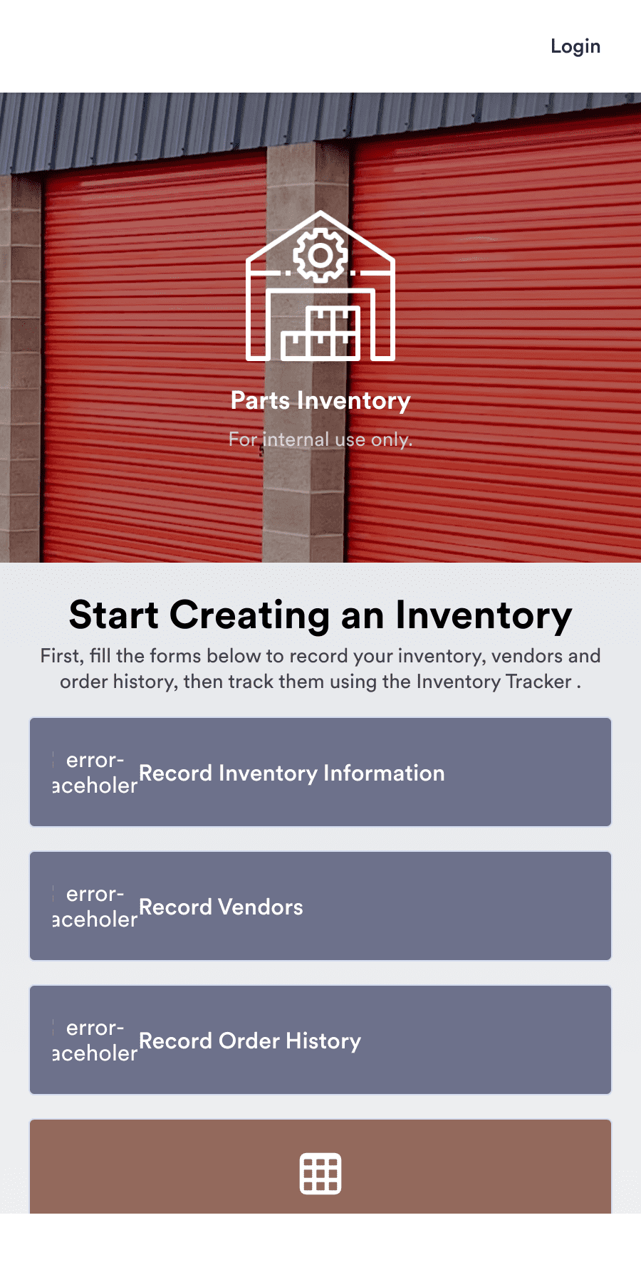 Parts Inventory App Template | Jotform