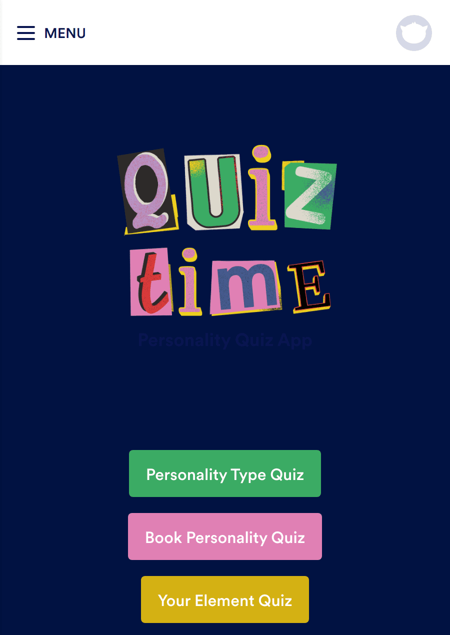 Personality Quiz App Template | Jotform