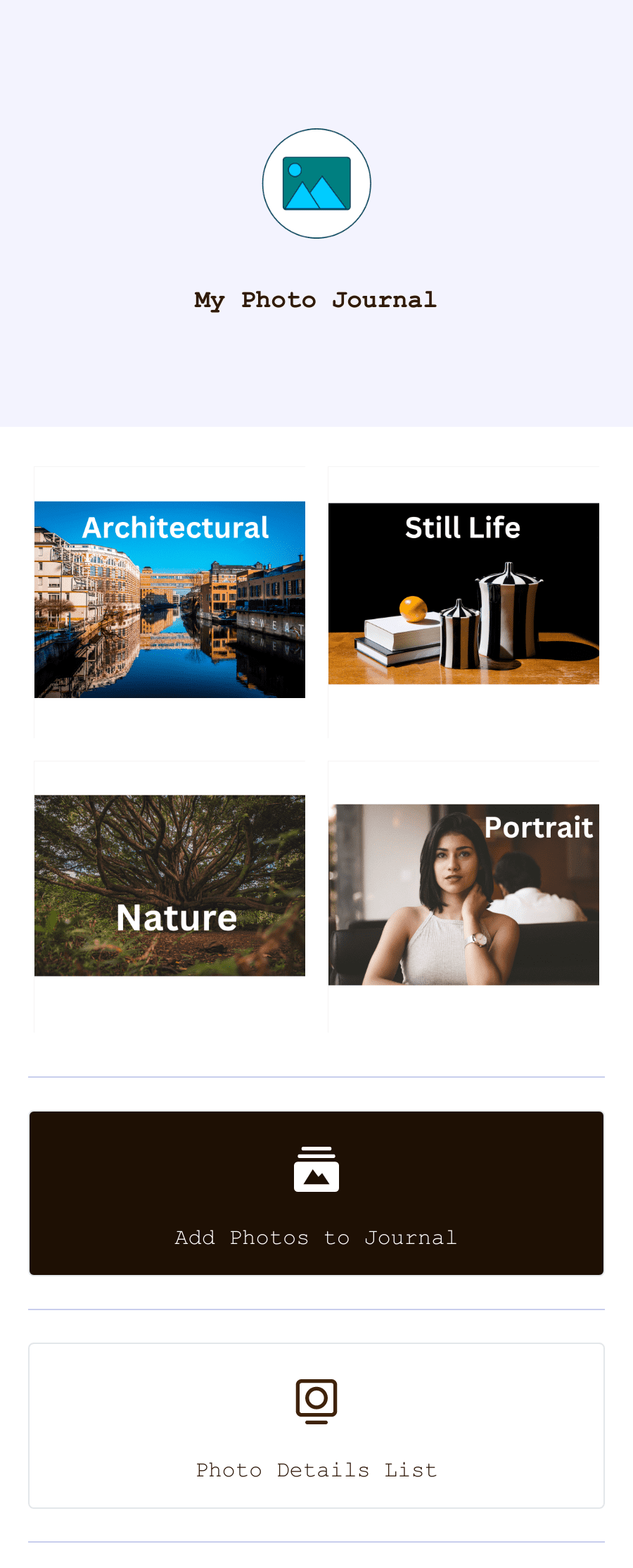 Photo Journal App Template | Jotform