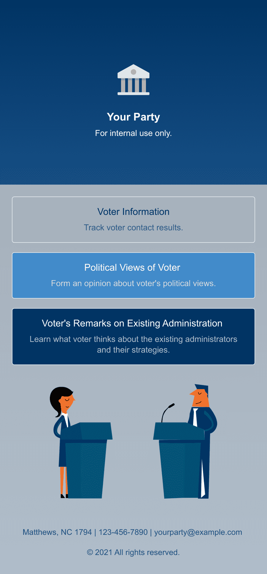 Political Canvassing App Builder | Jotform No Code App Templates