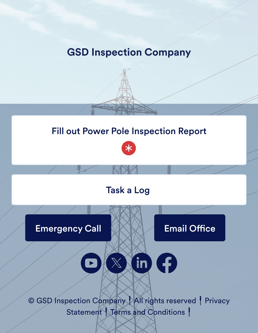 Power Pole Inspection App Template | Jotform