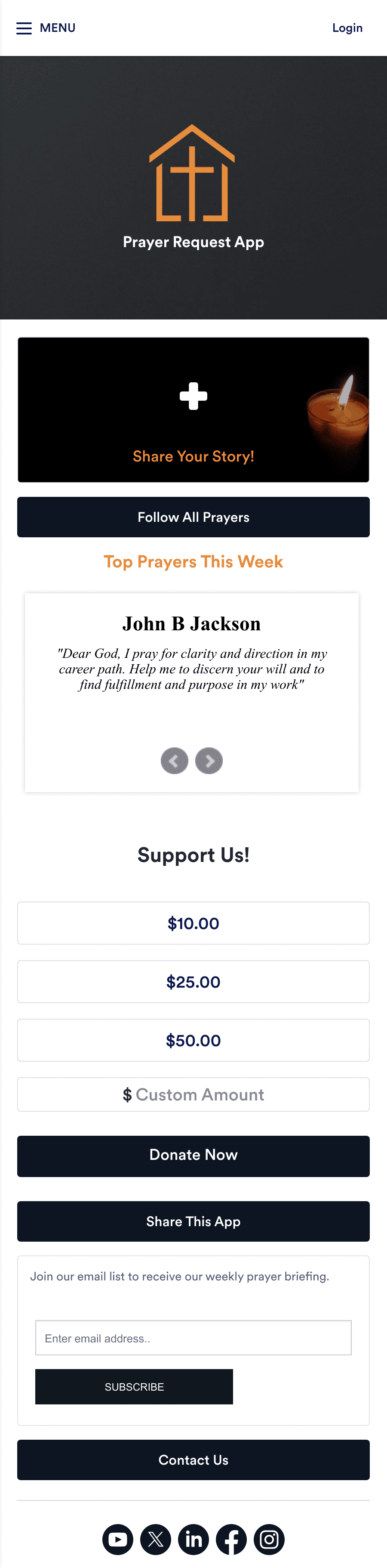 Prayer Request Software Template | Jotform