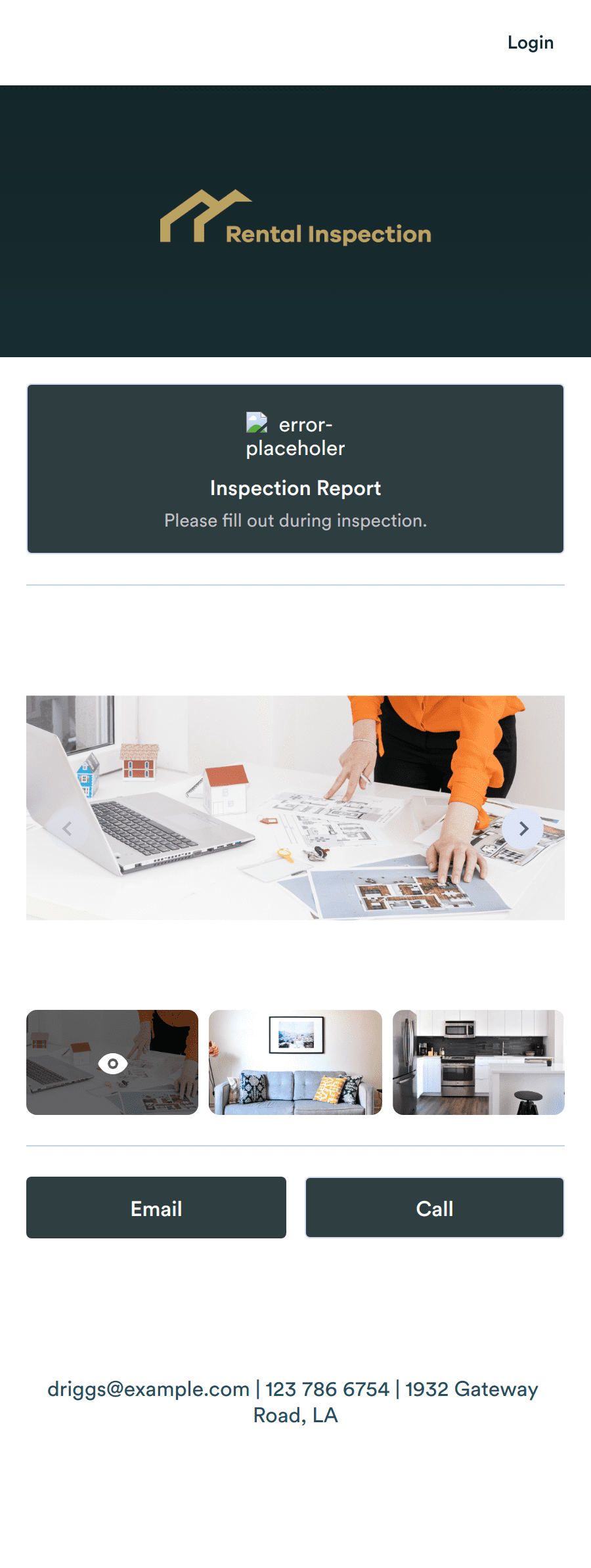 Property Inspection App Template | Jotform