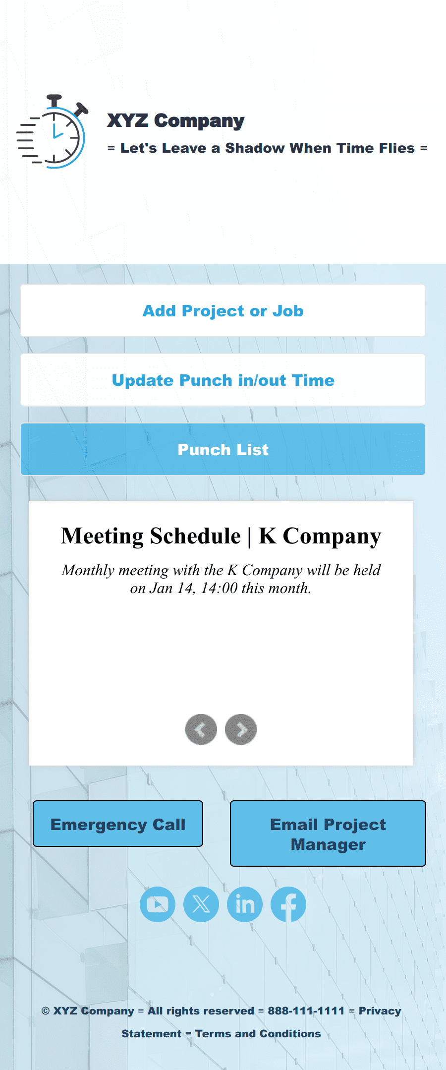 Punch In Out Timesheet App Template | Jotform App Builder
