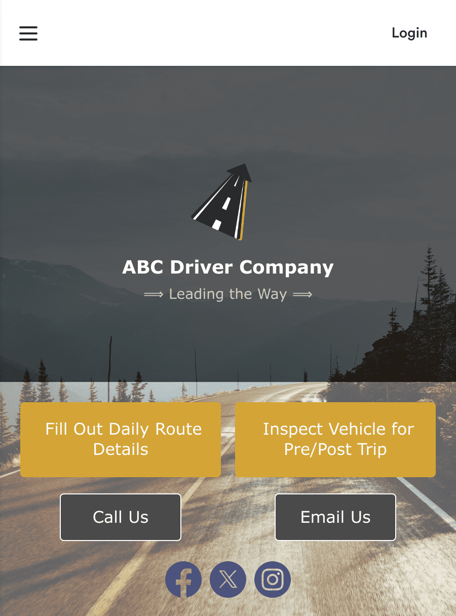 Route Tracking App Template | Jotform