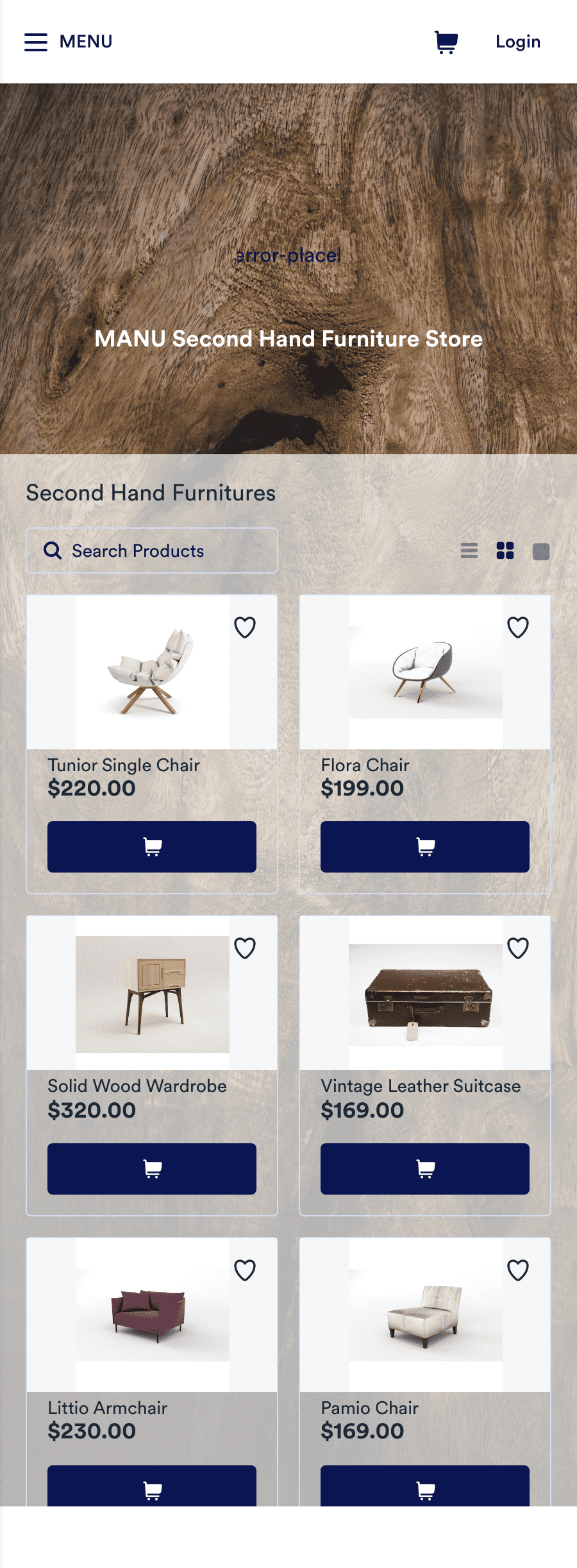 Second Hand Furniture App Template | Jotform