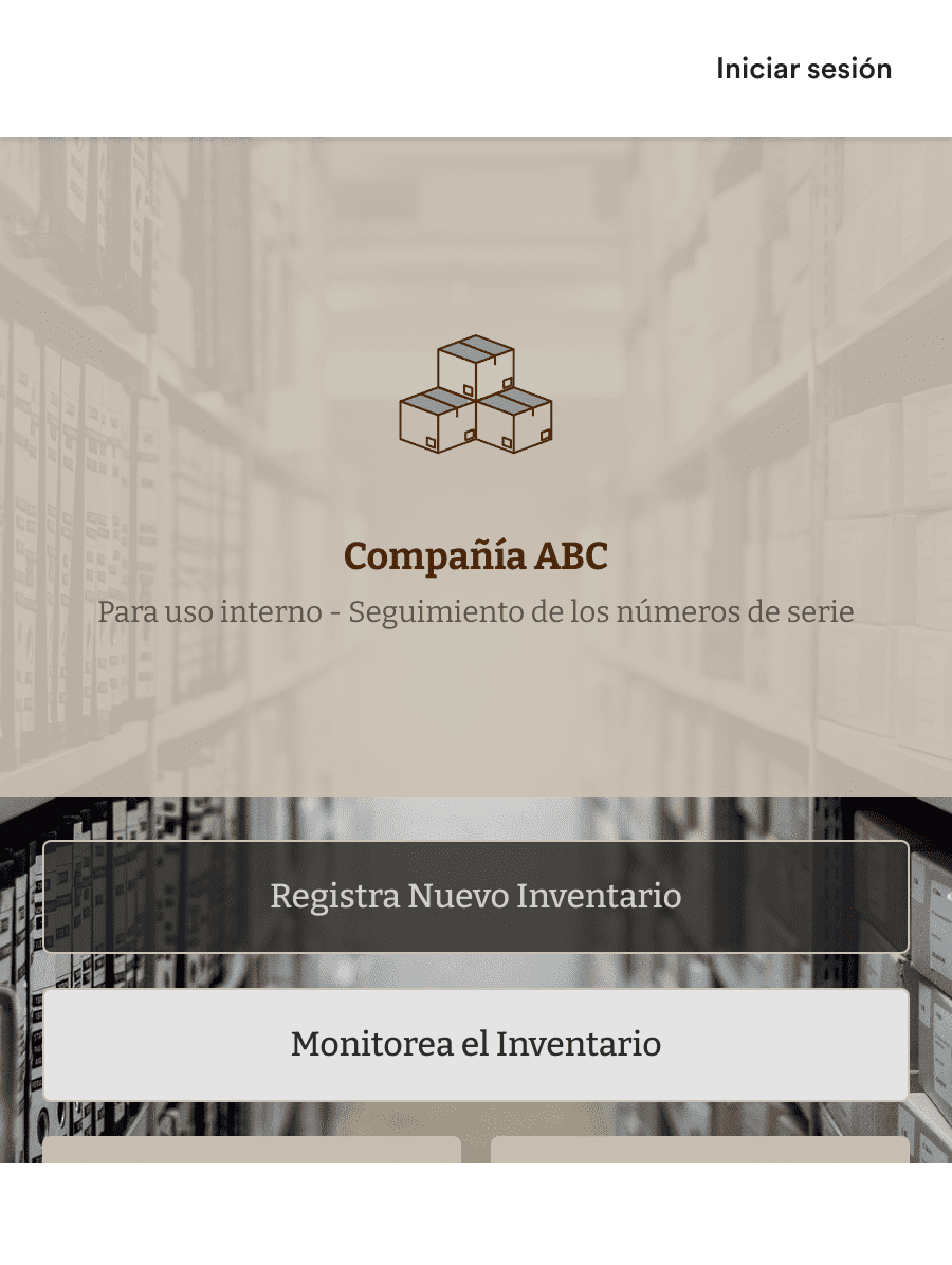 Seguimiento de números de serie App Plantilla | Jotform