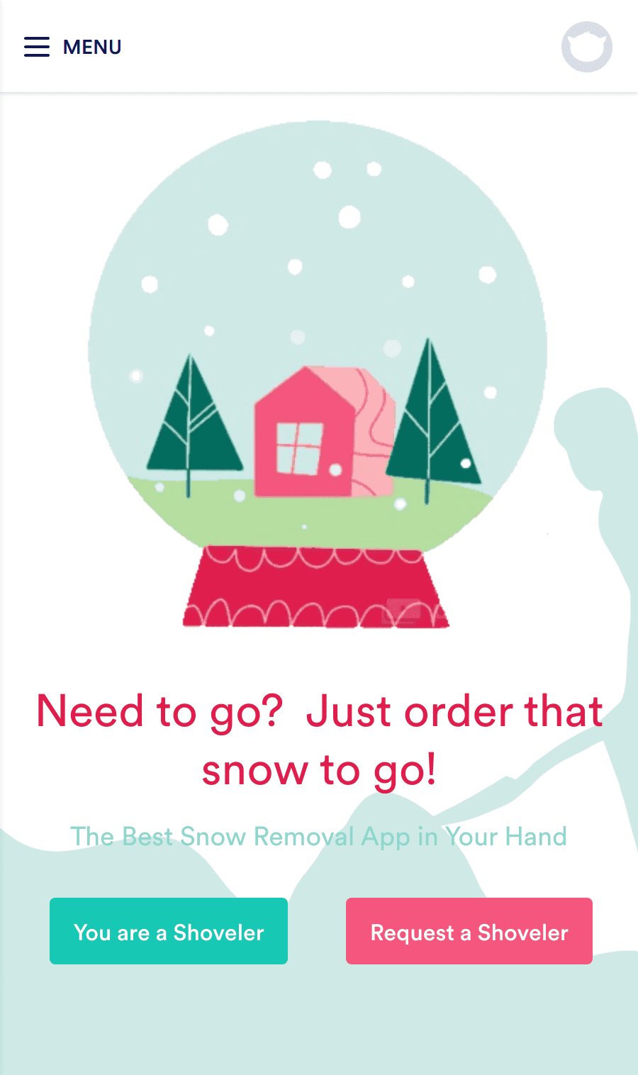 Snow Shoveling App Template | Jotform