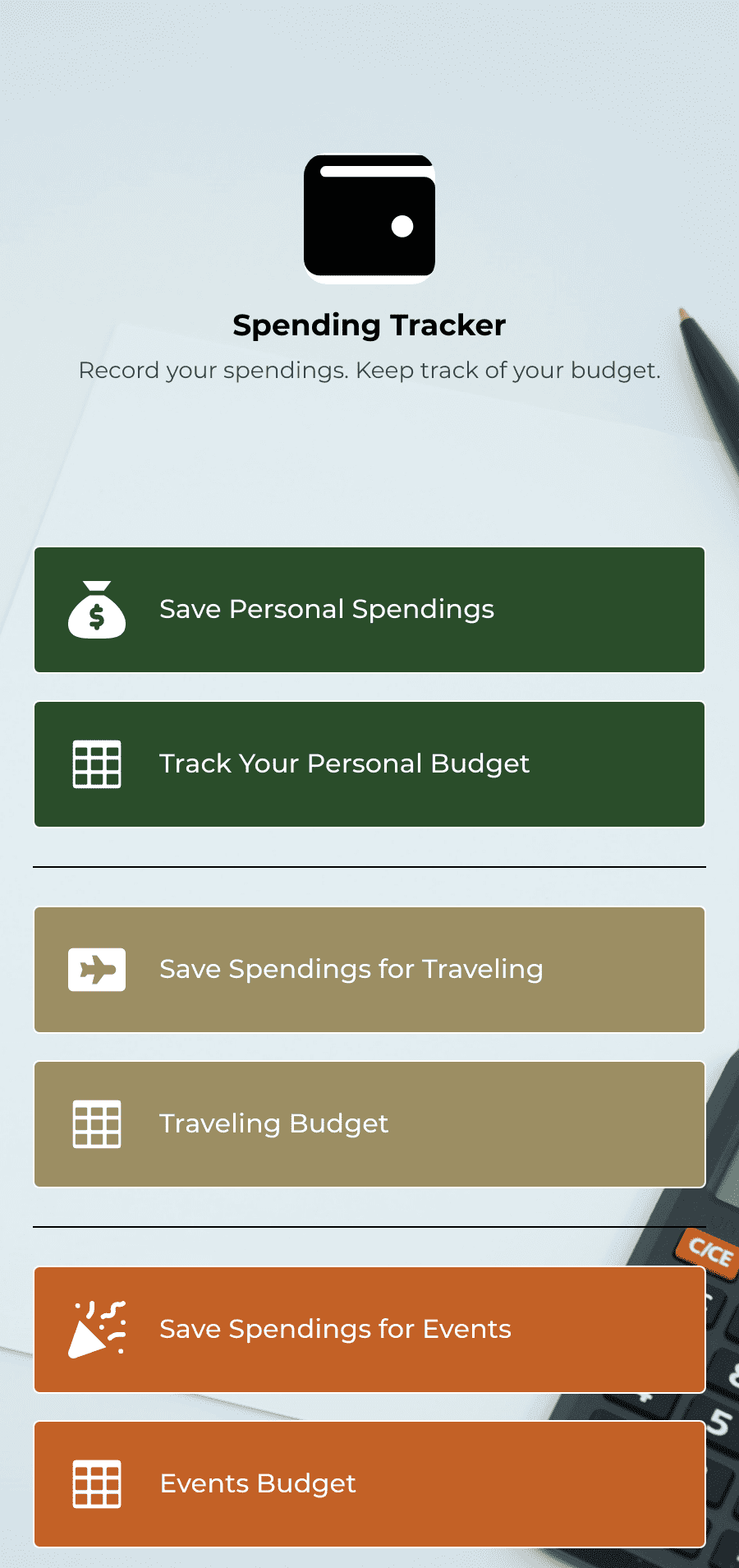 Spending Tracker App Template | Jotform