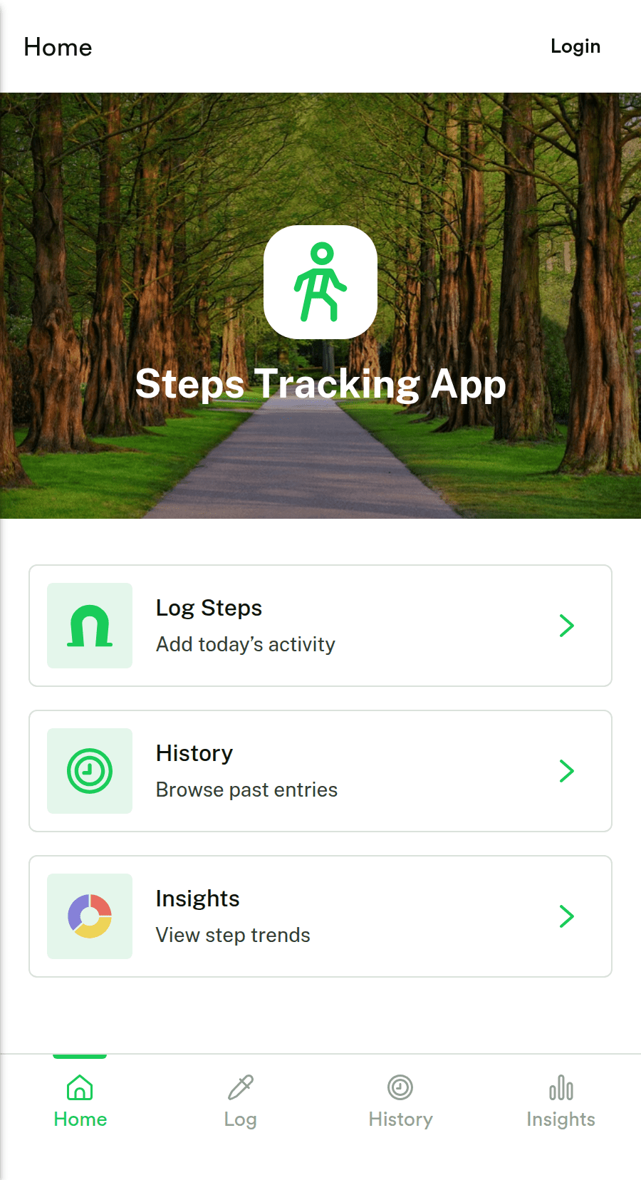 Steps Tracking App Template | Jotform