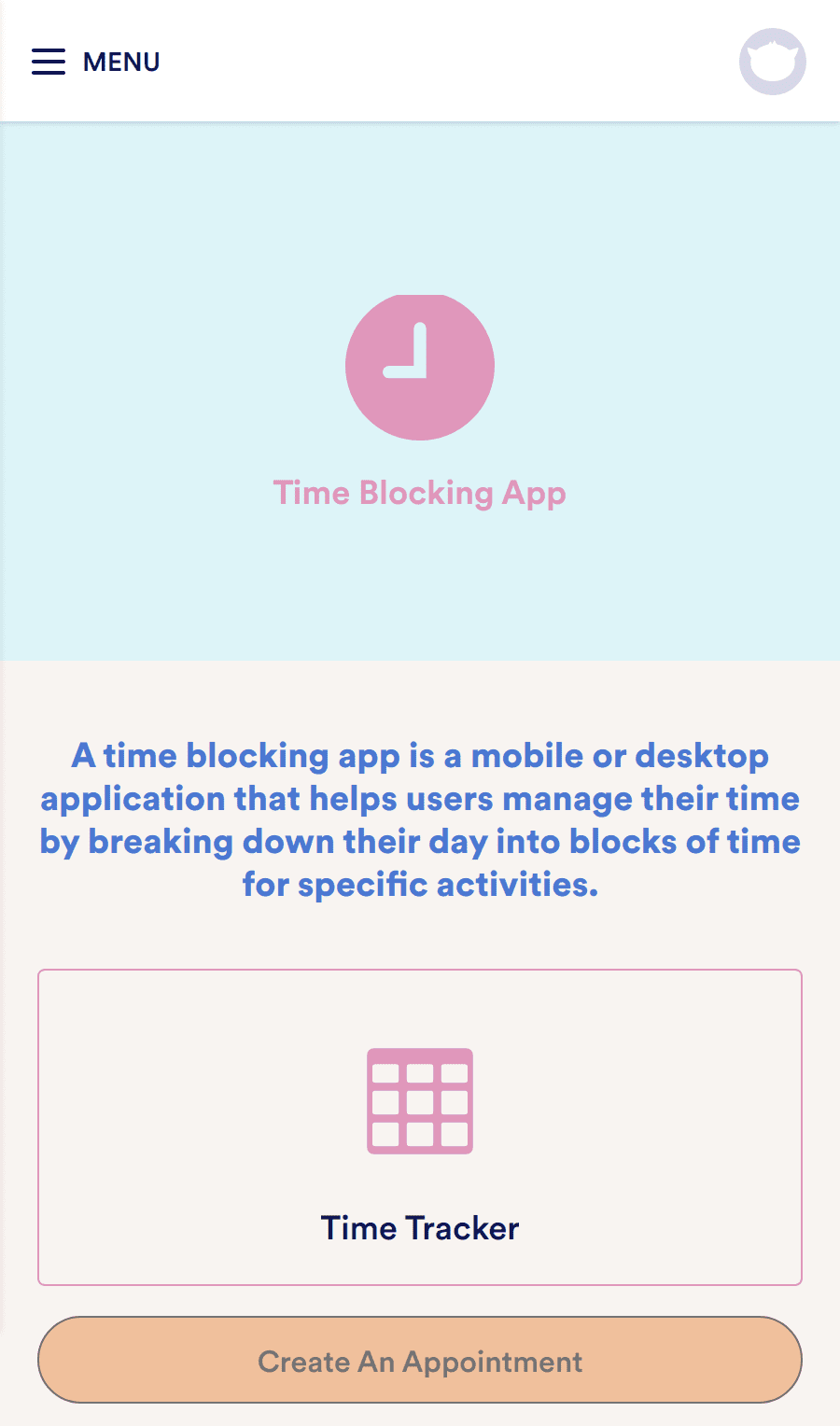 Time Blocking App Template | Jotform