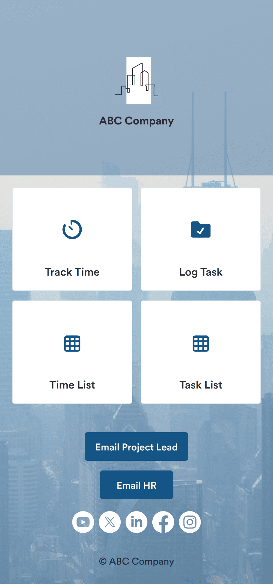 Time Tracker App Template | Jotform