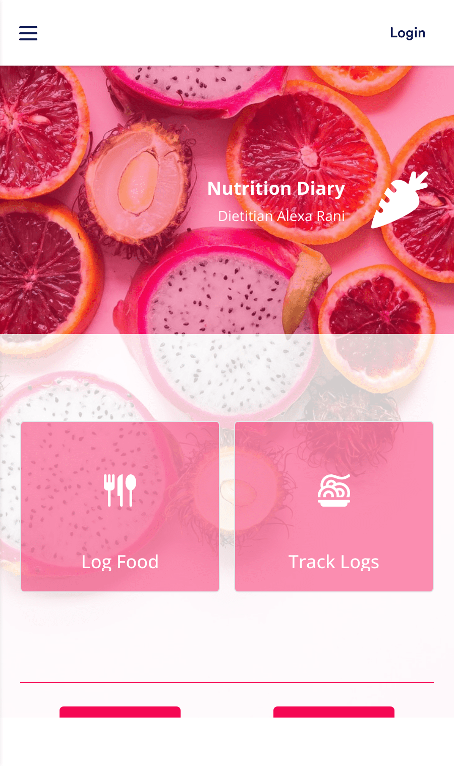 Track Nutrition App Template | Jotform