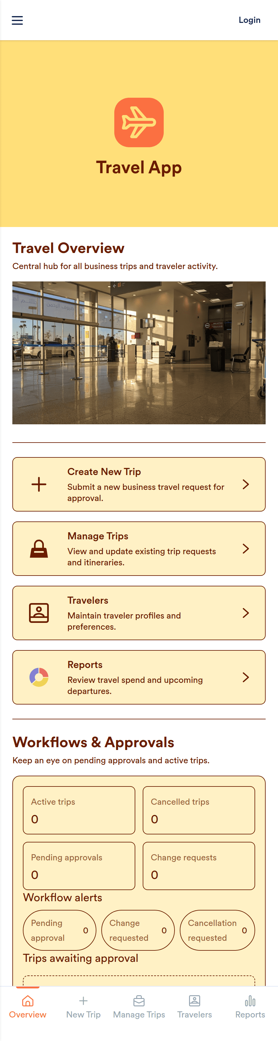 Travel App Template | Jotform