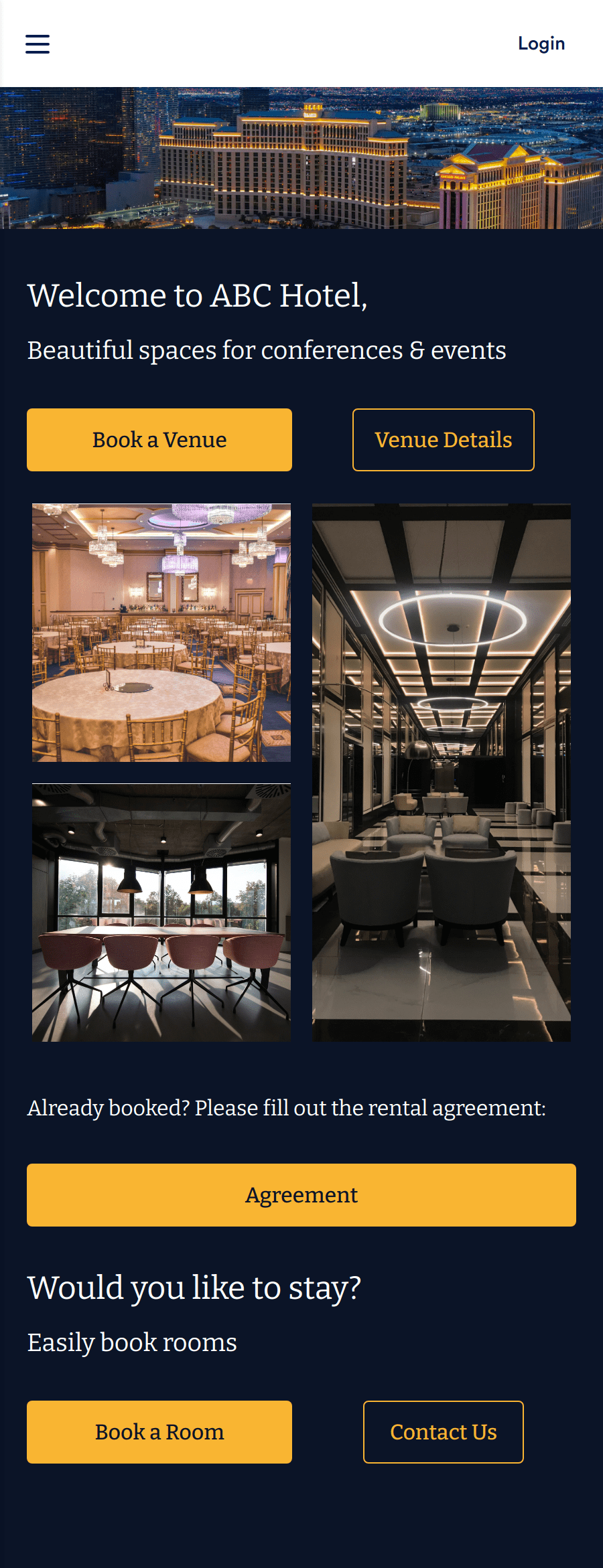 Venue Booking App Template | Jotform