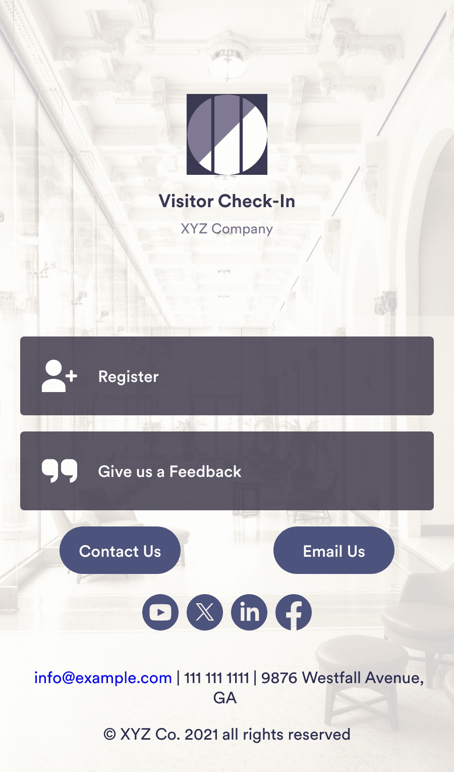 Visitor Check-In App Template | Jotform