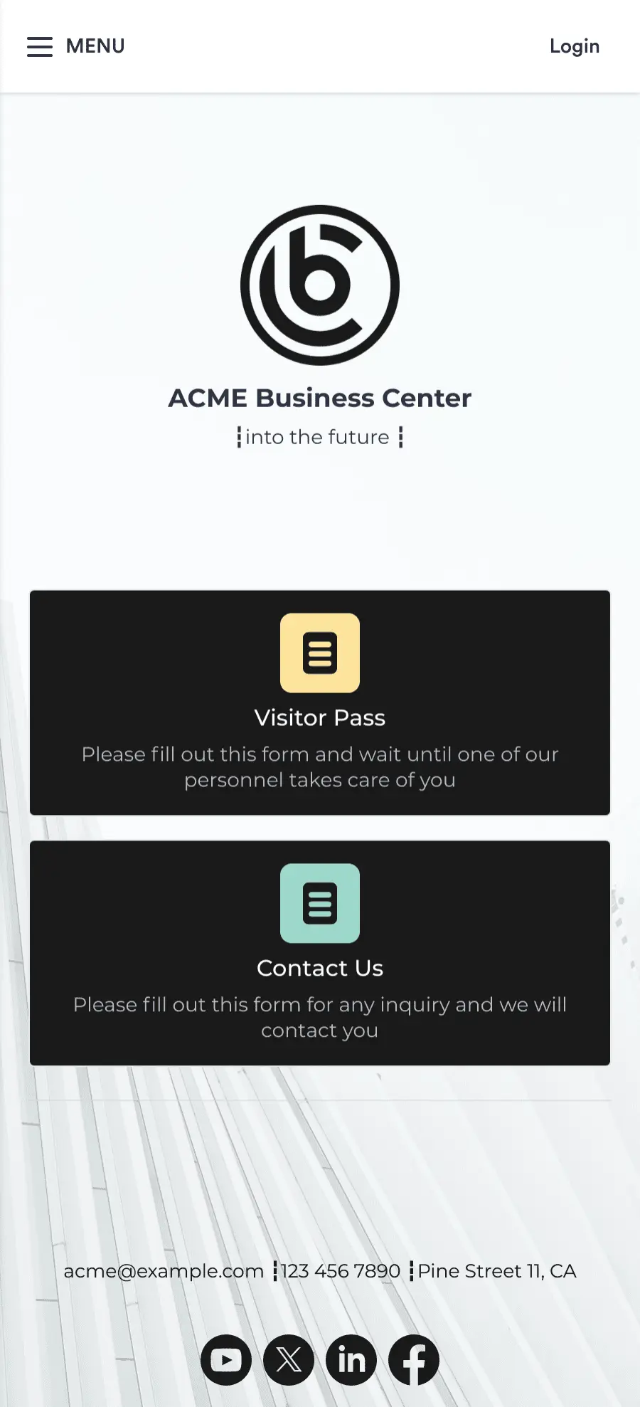 Visitor Sign In App Template | Jotform No Code App Builder