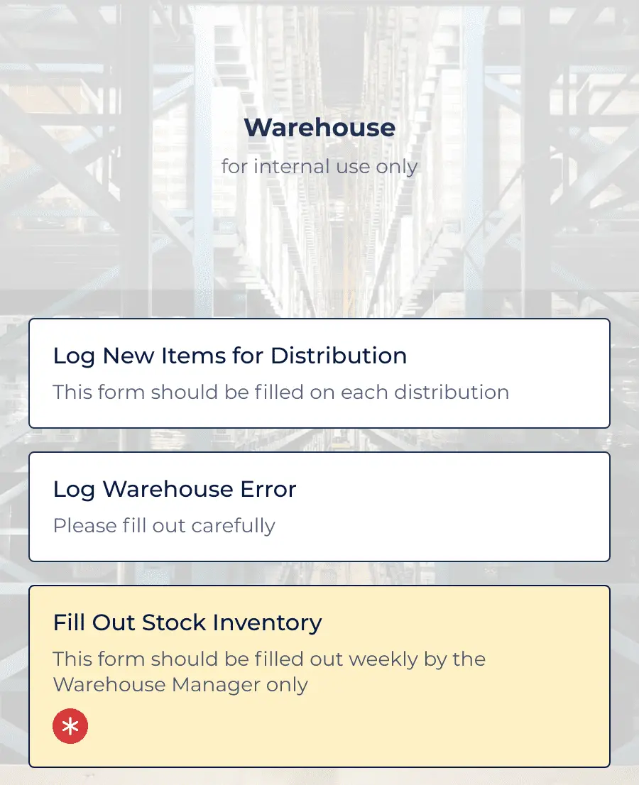 Warehouse Management App Builder | Jotform App Templates