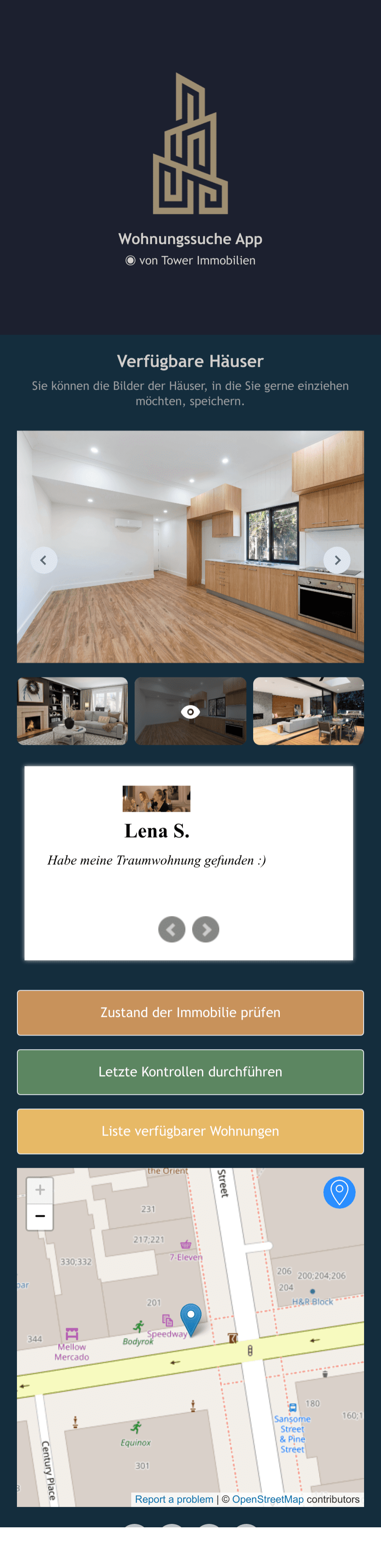 Wohnungssuche App Vorlage | Jotform