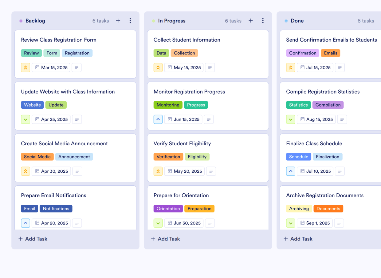 Class Organizer Template | Jotform