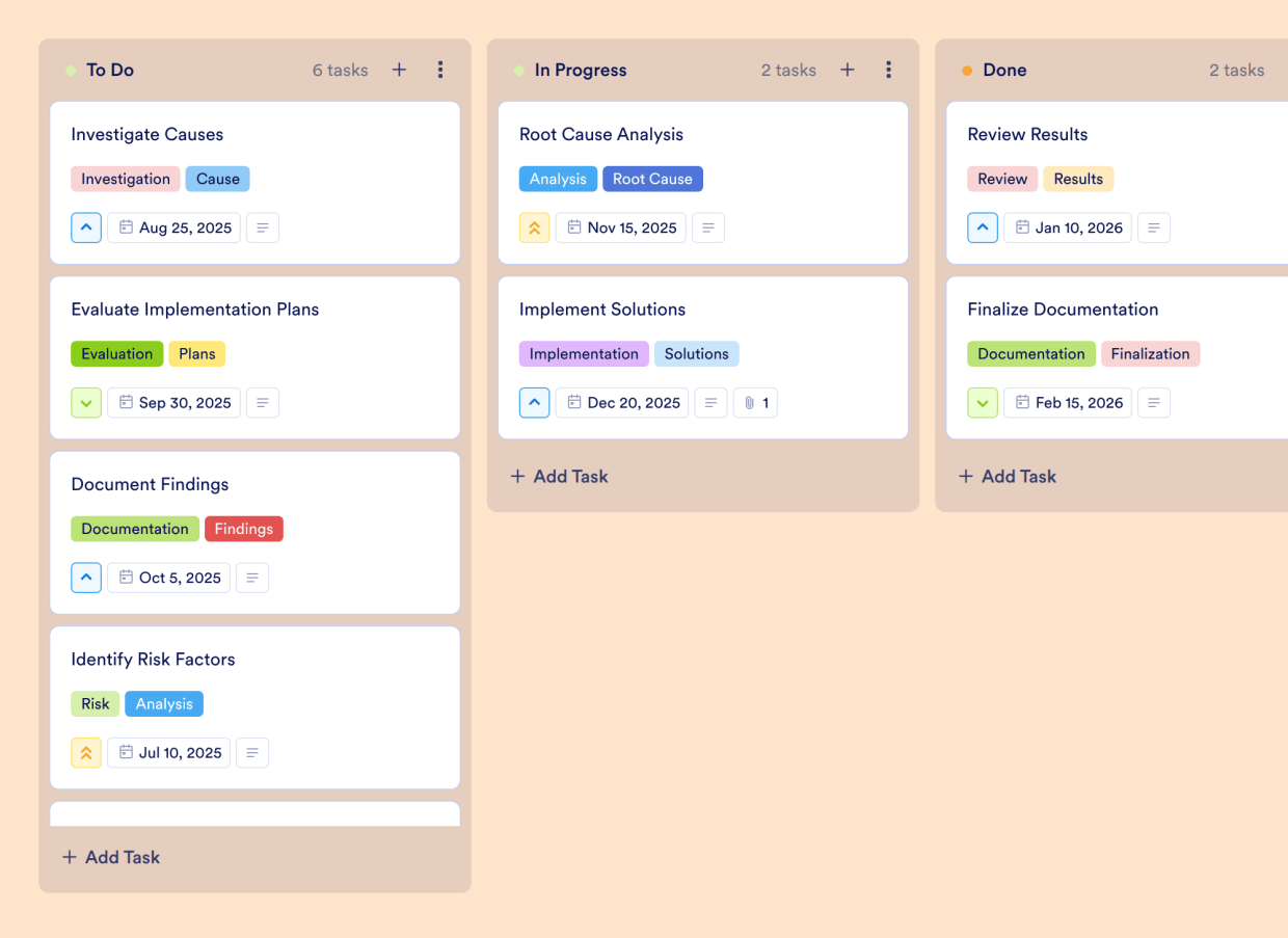Corrective Action Plan Template | Jotform
