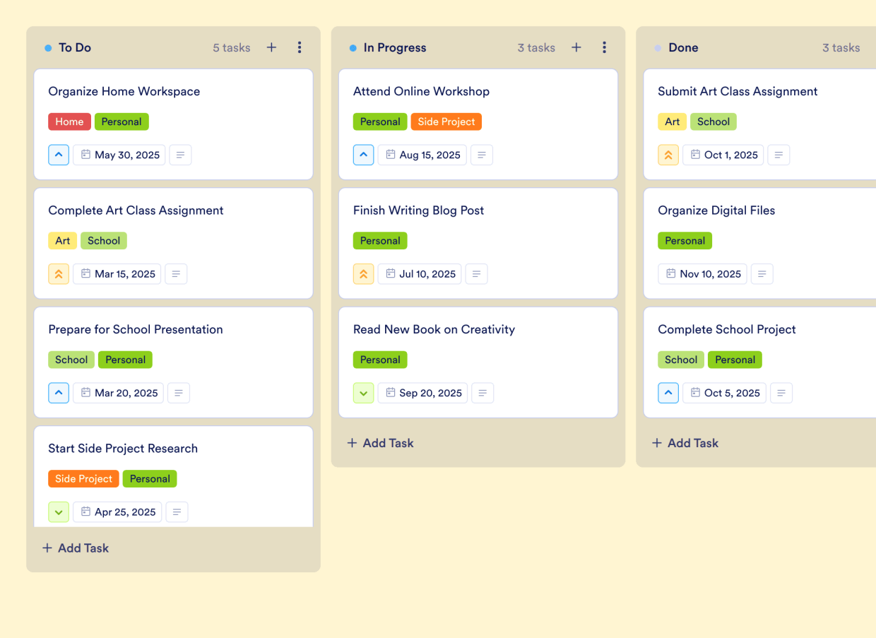 Everyday Life Template | Jotform