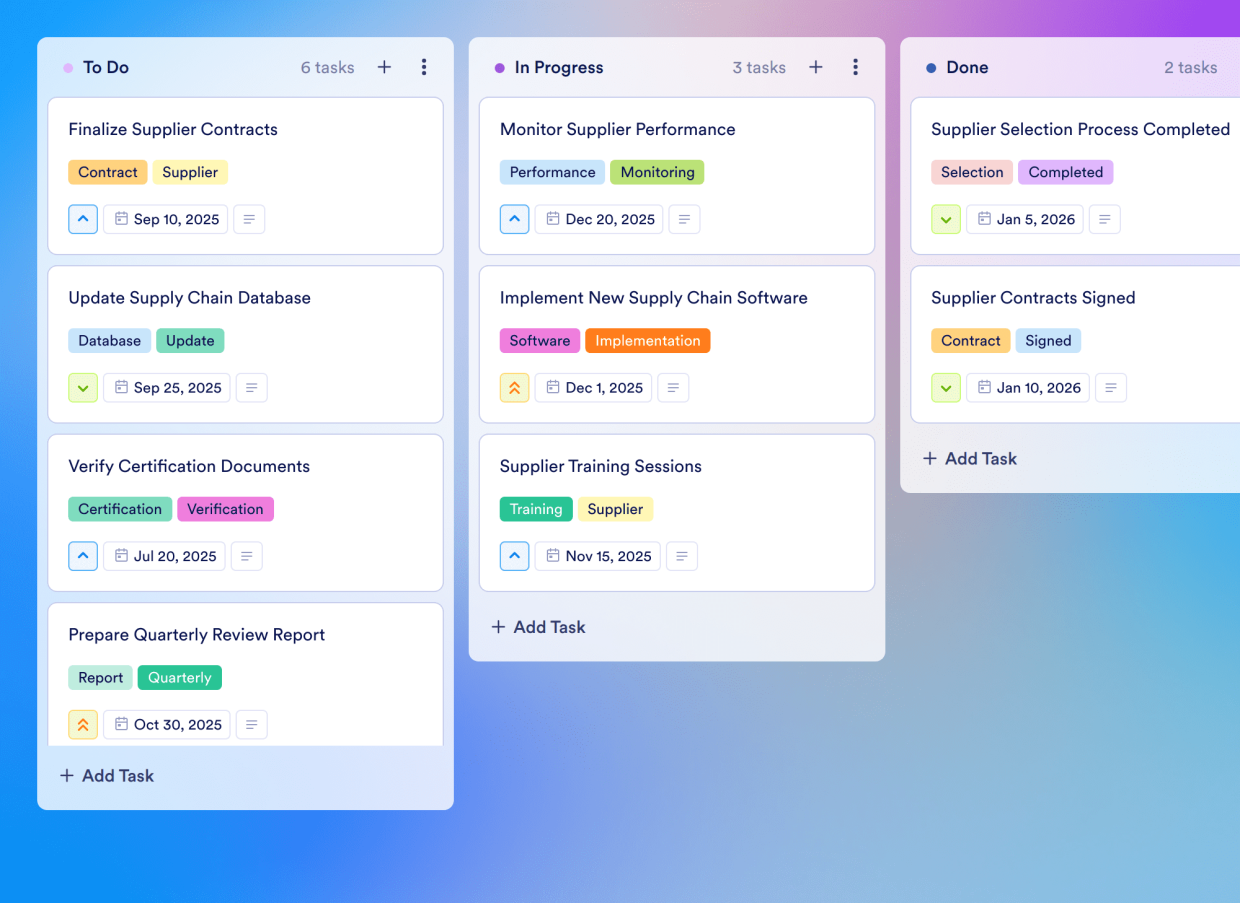 Hardware Manufacturing & Supply Chain Tracker Template | Jotform