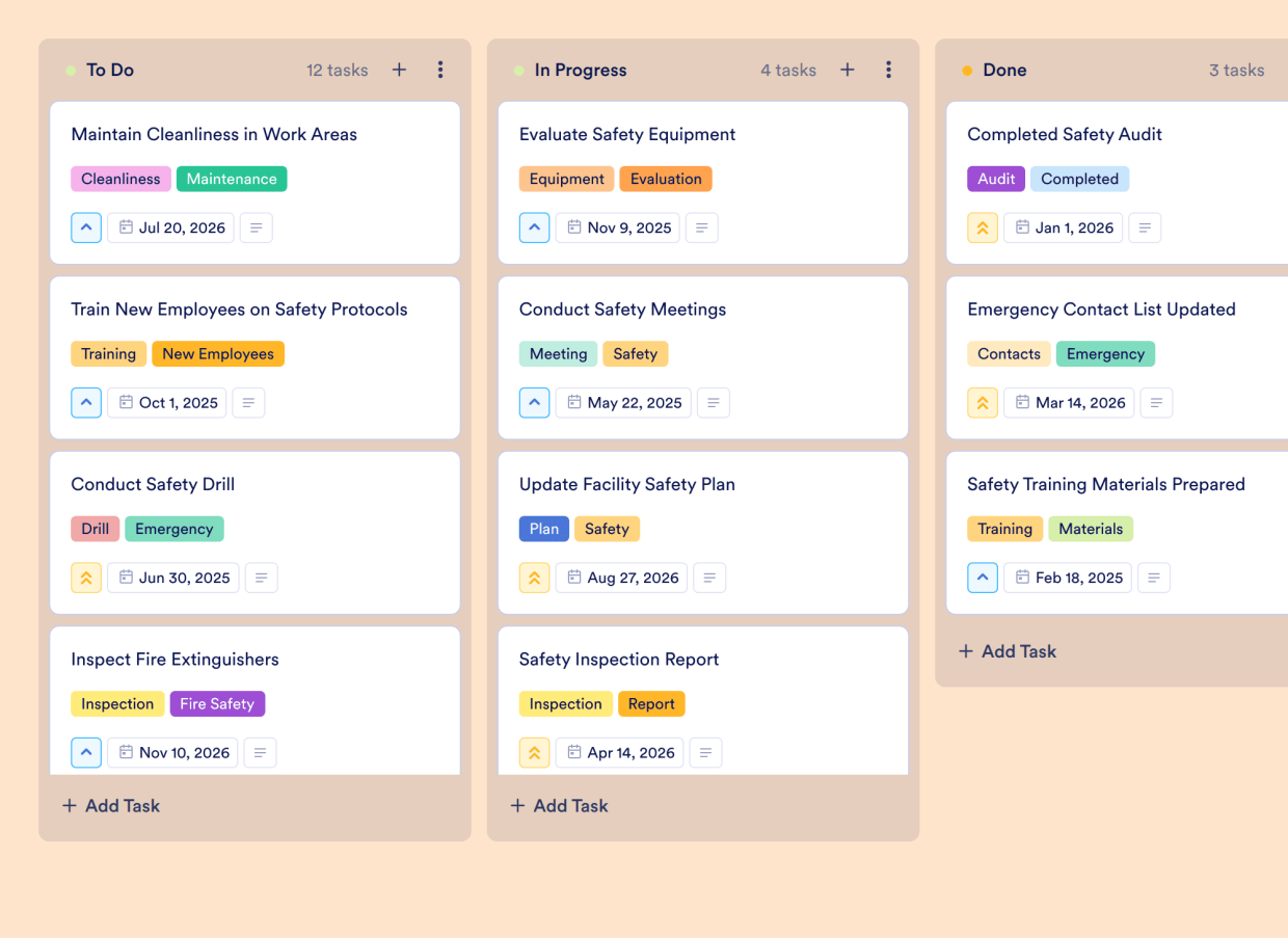 Healthcare Facility Management Template | Jotform