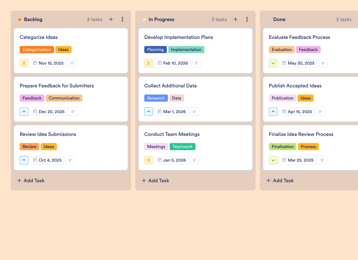 Ideas Board Template | Jotform