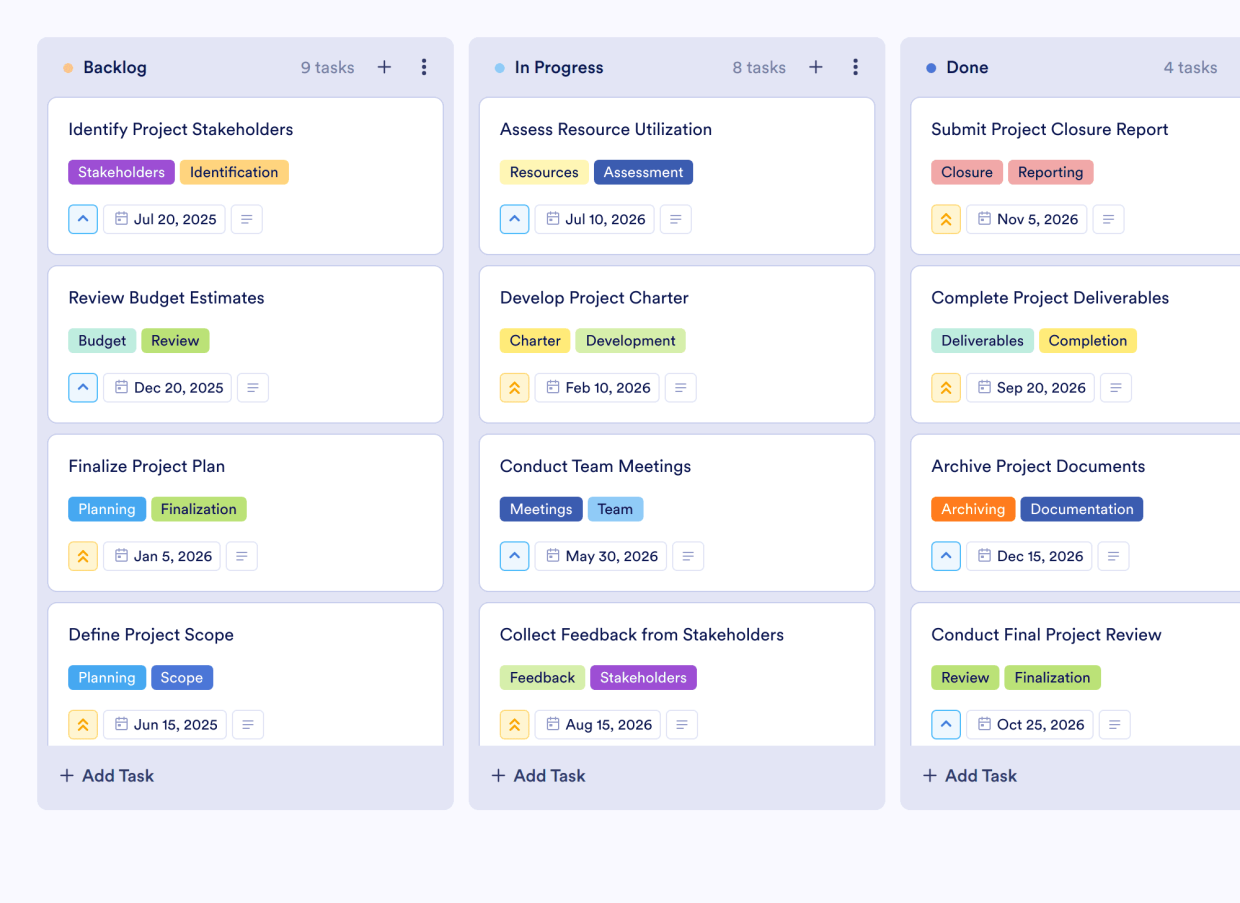Management Template | Jotform