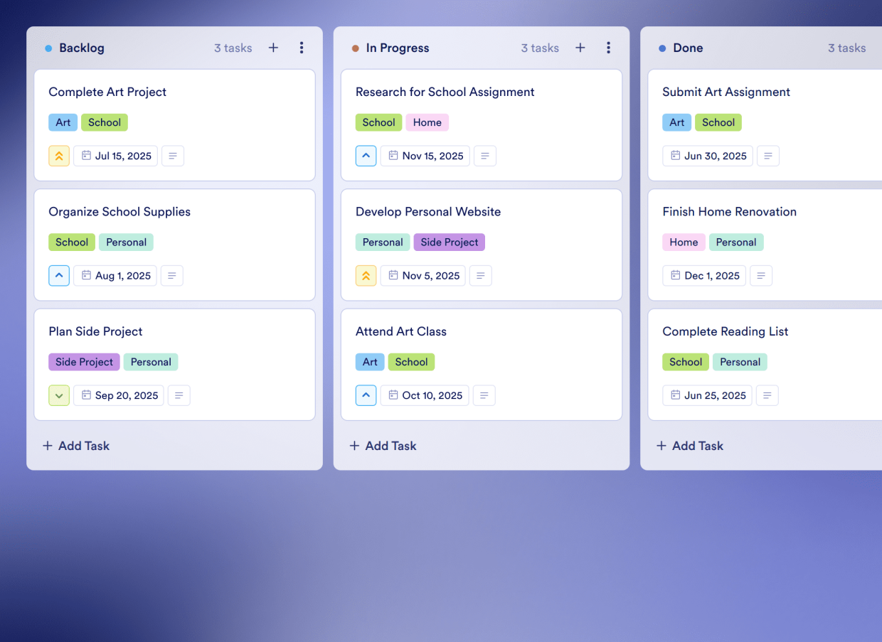 Productivity Log Board Template | Jotform