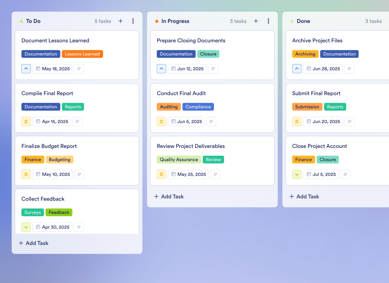 Project Close Out Template | Jotform