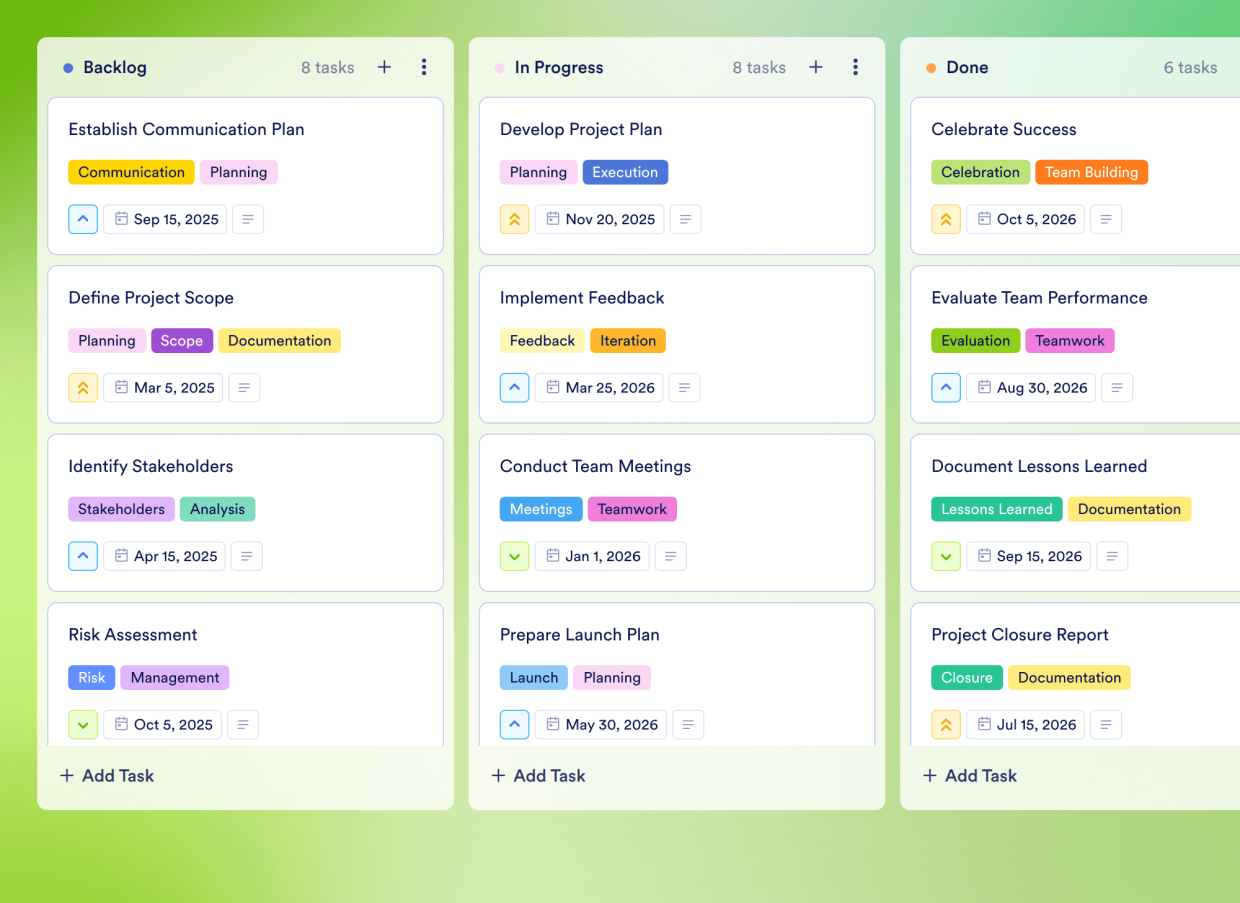 Project Management Planning Template | Jotform