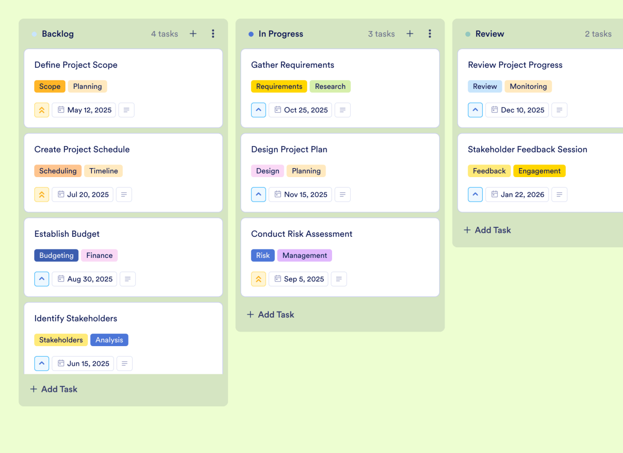 Project Management Portfolio Template | Jotform