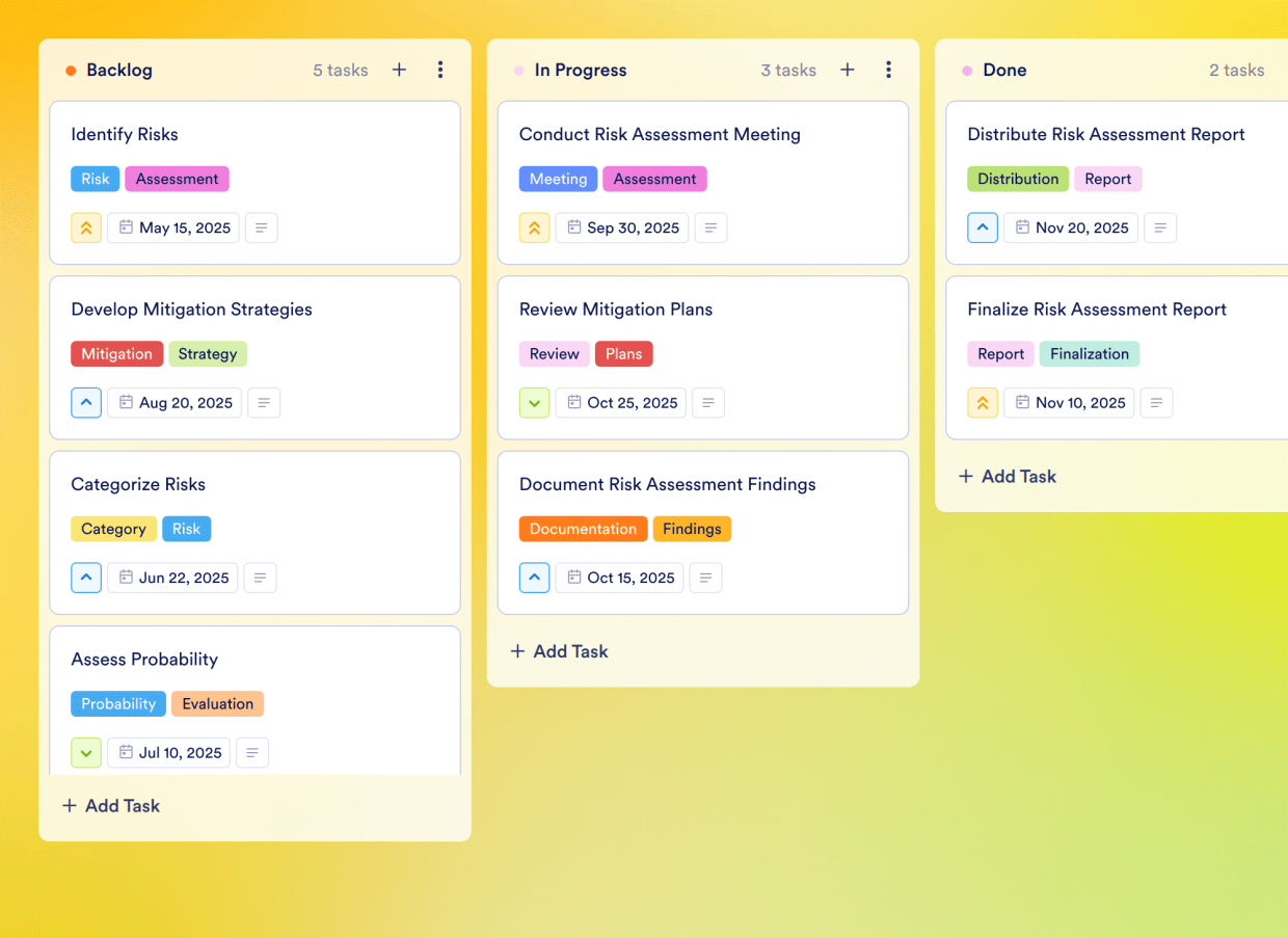 Project Management Risk Assessment Template | Jotform