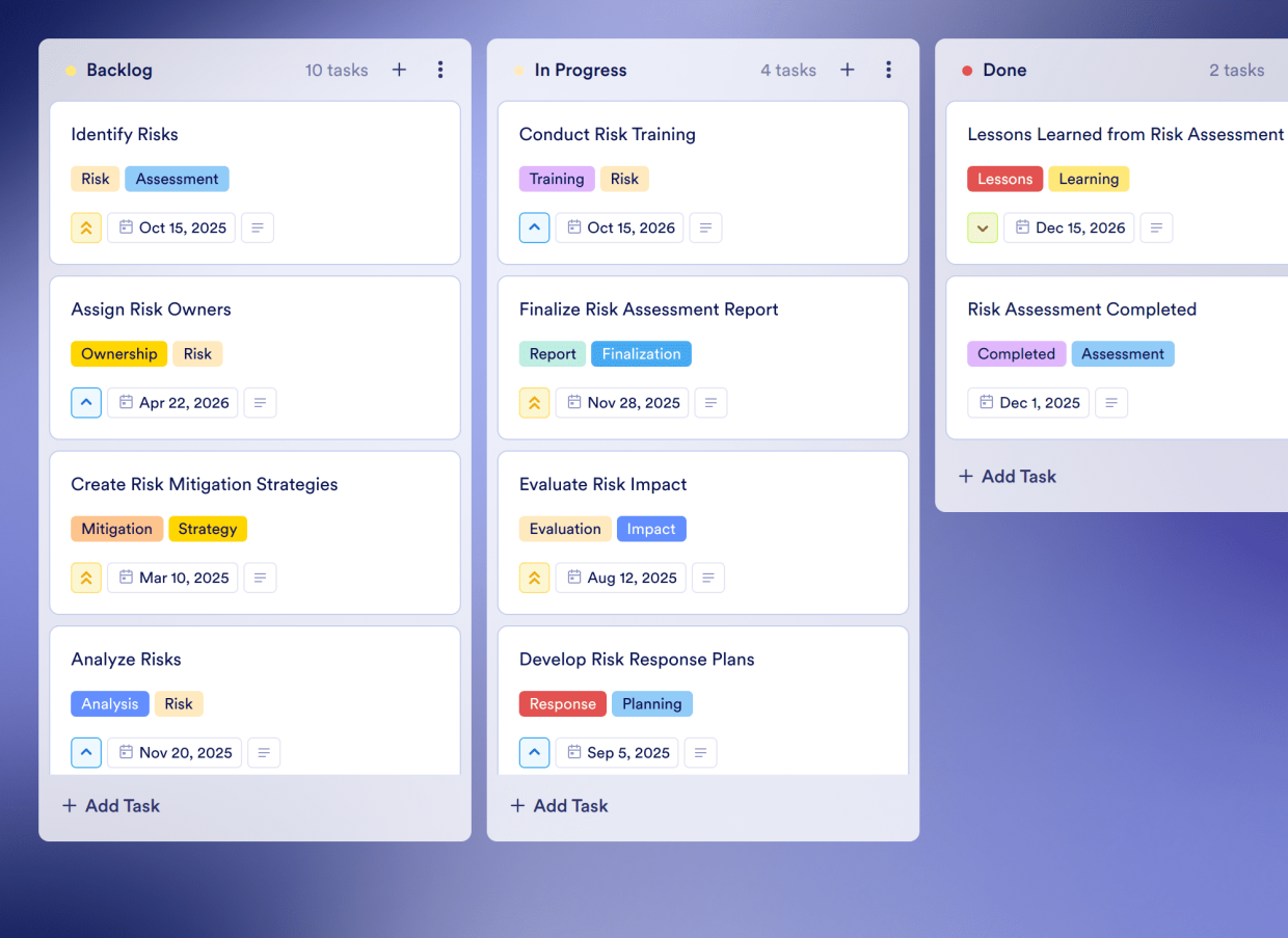 Project Risk Register Template | Jotform